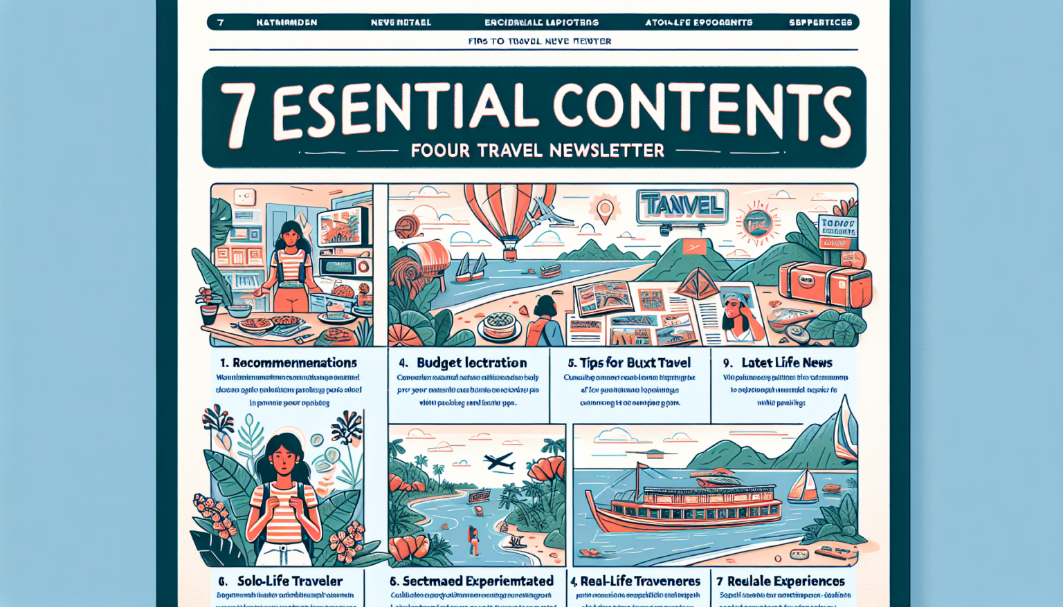 7 Essential Content for Your Travel Newsletter - Clever Elements ...